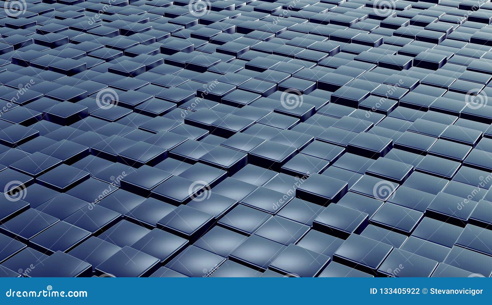 Cubes Array As Abstract 3d Background Stock Illustration - Illustration ...