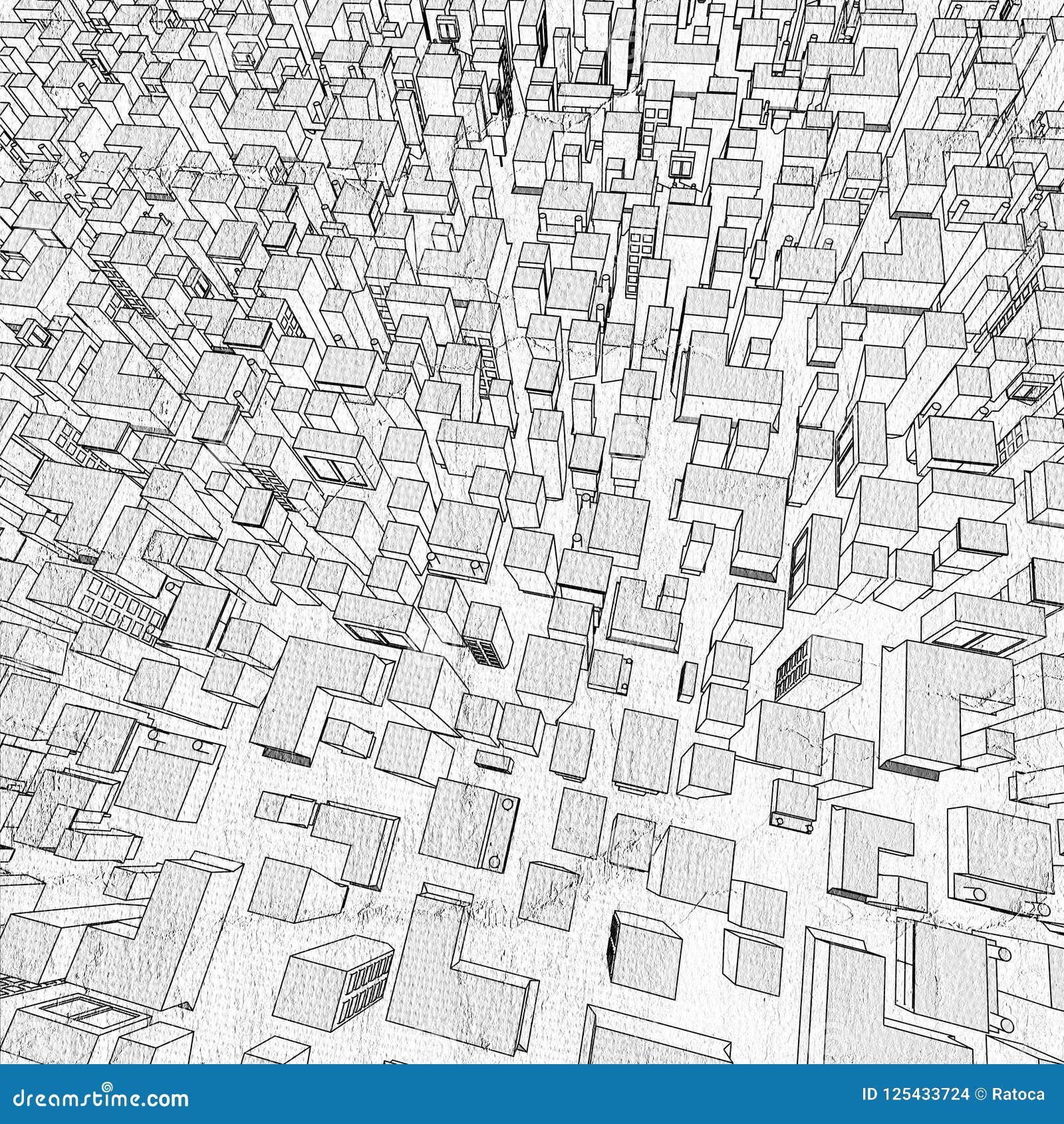 Cubes art composition stock illustration. Illustration of cubes - 125433724