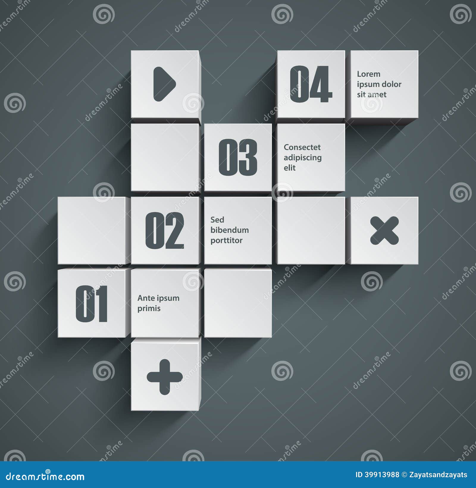 Cubes background stock vector. Illustration of abstract - 39913988