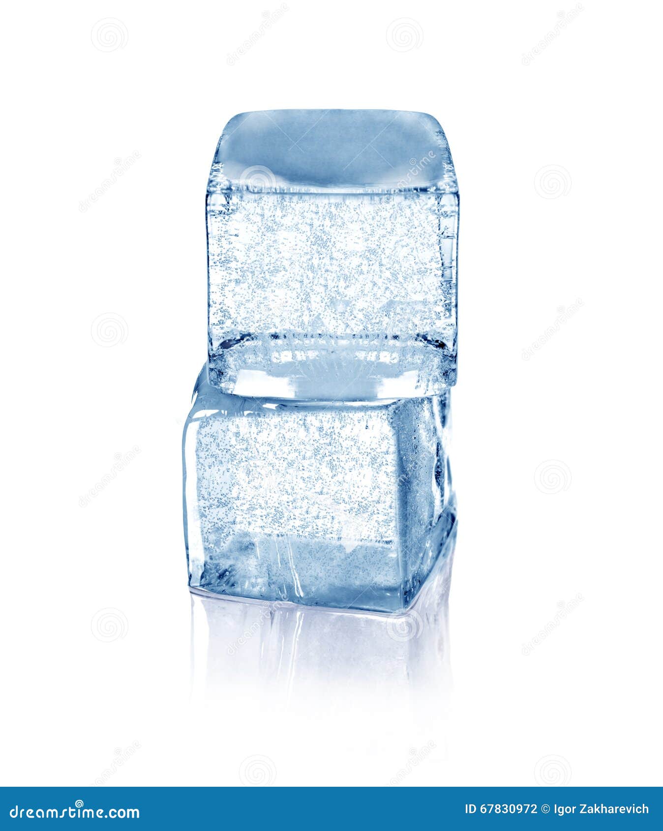 Cubes On A Blue Background, Crystal Cubes, Dry Ice. Cubic Figures ...