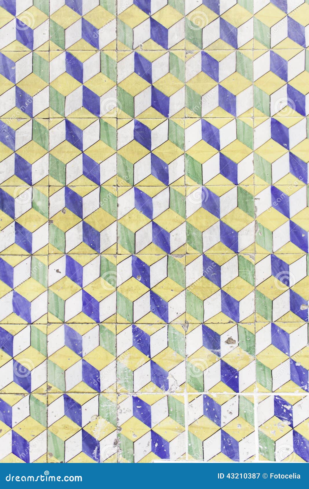 Cubes in blue tiles stock image. Image of ceramic, architecture - 43210387
