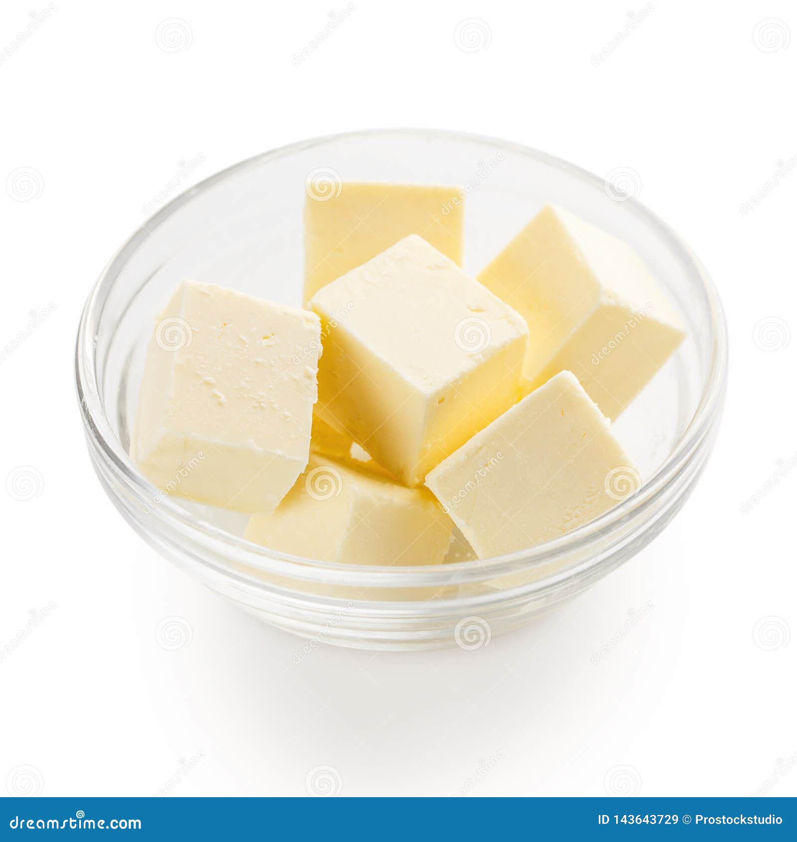 Cubes of butter in bowl stock image. Image of animal - 143643729