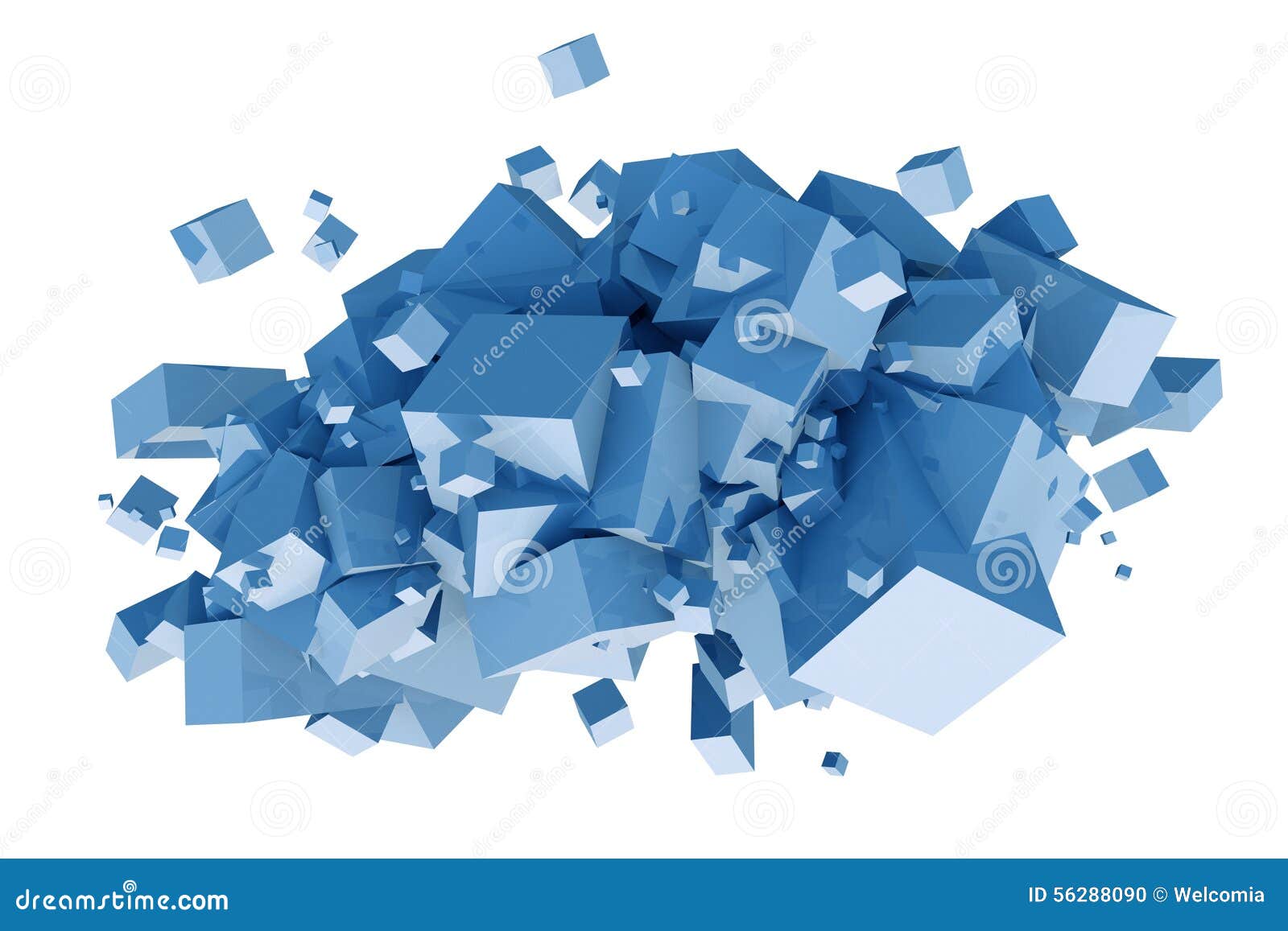 Cubes Composition Isolated stock illustration. Illustration of clipped ...