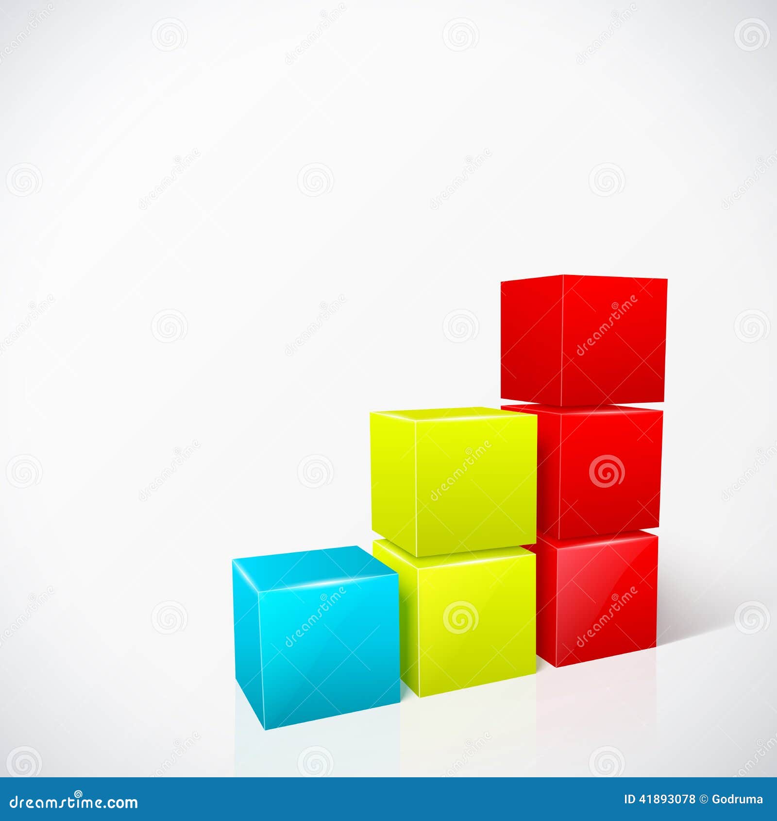Cubes 3D Infographics Modern Design Layout. Vector Illustration ...
