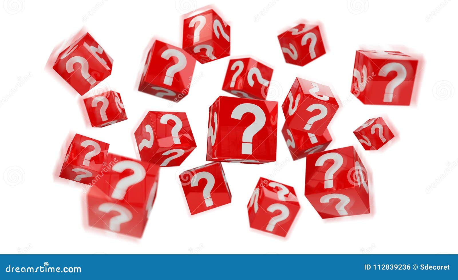 3D Rendering Of Question Marks Falling Down And Piling Royalty-Free ...