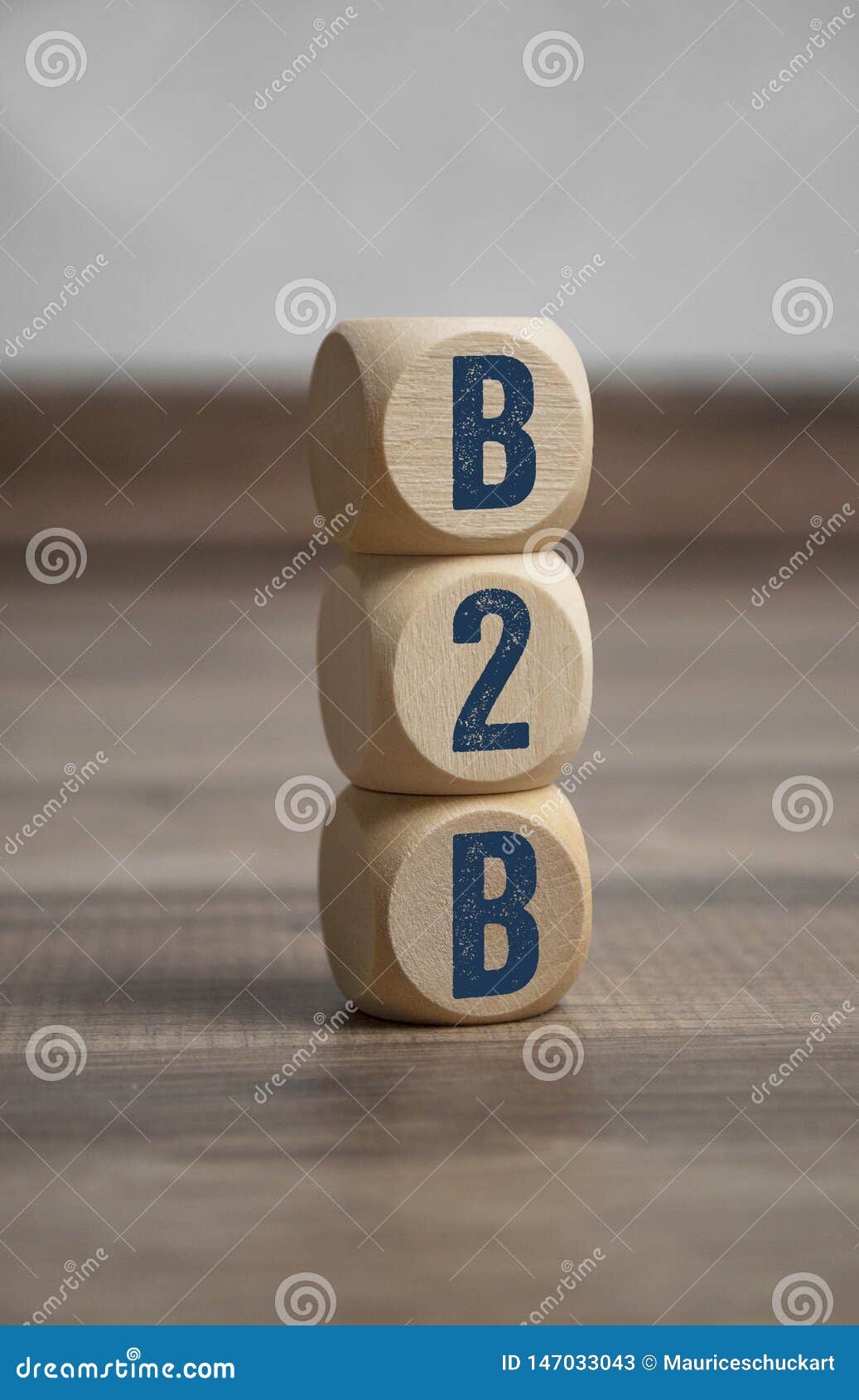 Cubes and Dice with B2B on Wooden Background Stock Image - Image of ...