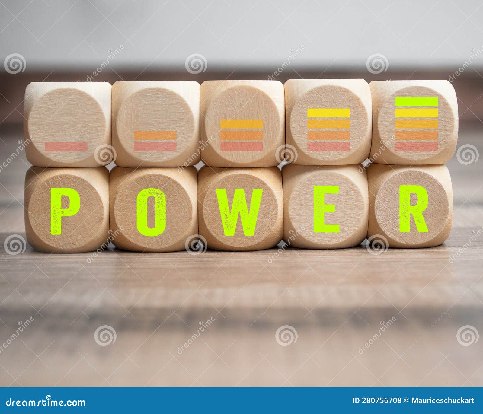 Cubes, Dice or Blocks with Battery Loading Symbols and Word Stock Photo ...