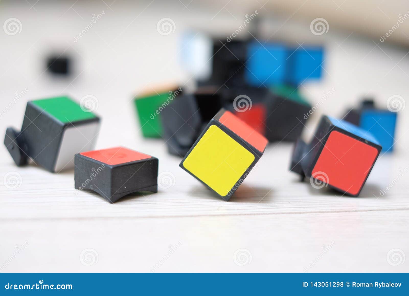 Cubes of Different Colors, Rubik`s Cube Editorial Stock Photo - Image ...