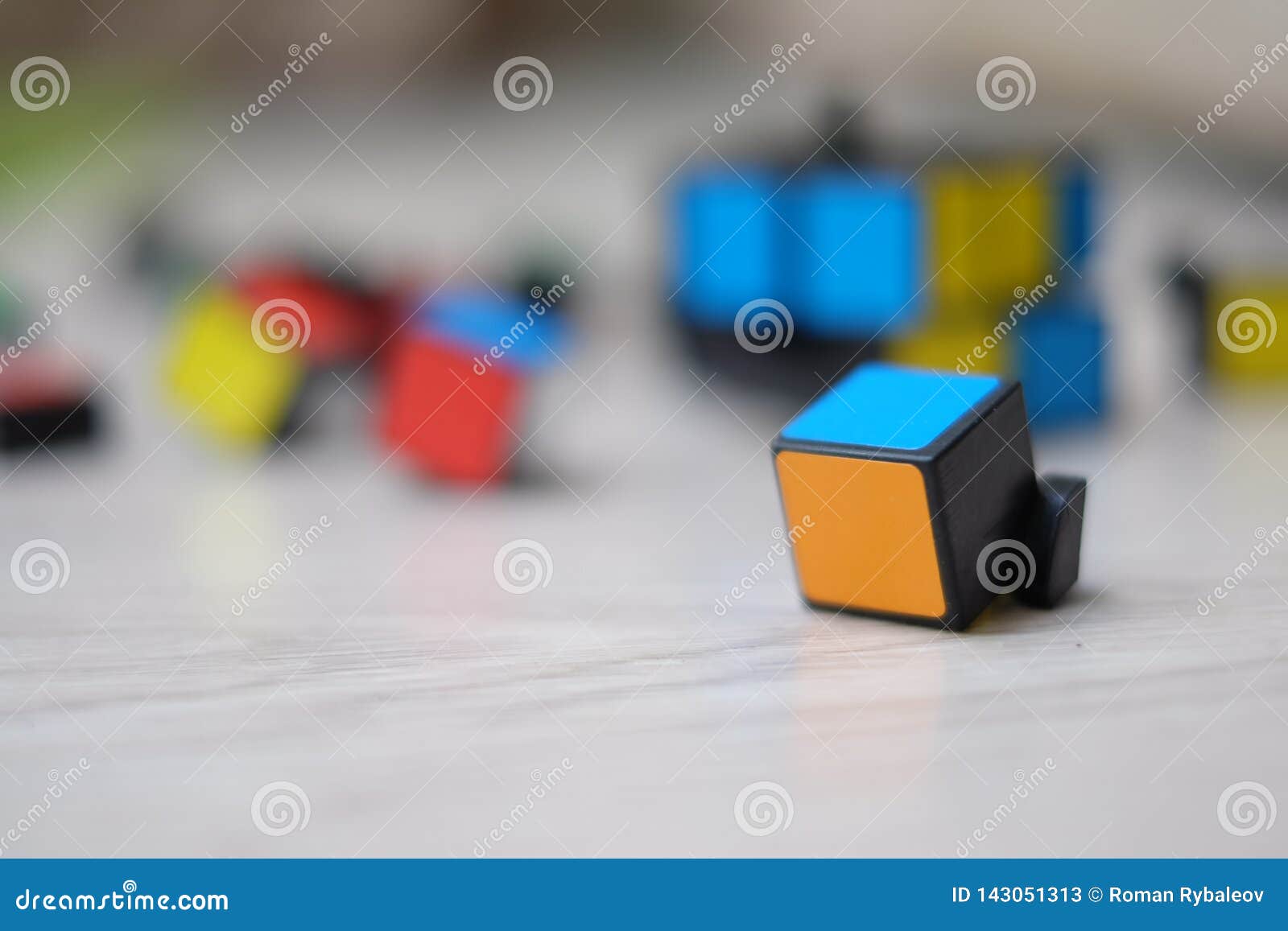 Cubes of Different Colors, Rubik`s Cube Editorial Stock Photo - Image ...
