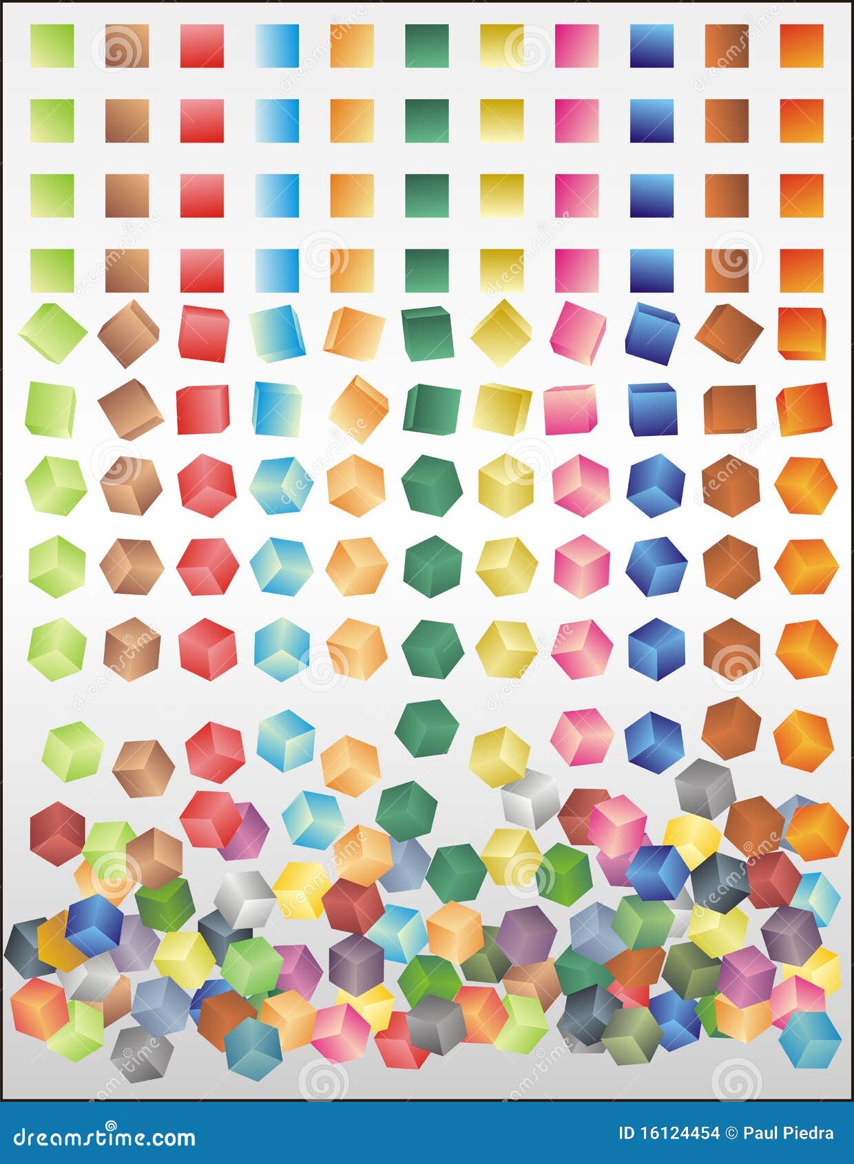 Cubes Falling Background stock vector. Illustration of construct - 16124454