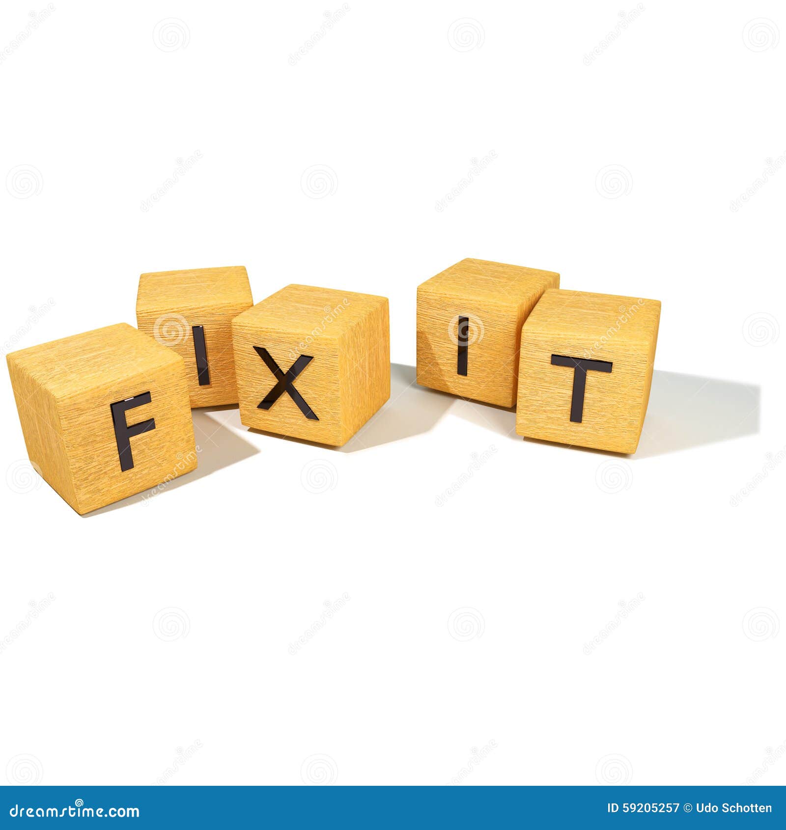 Cubes with fix it stock image. Image of improvement, informations ...