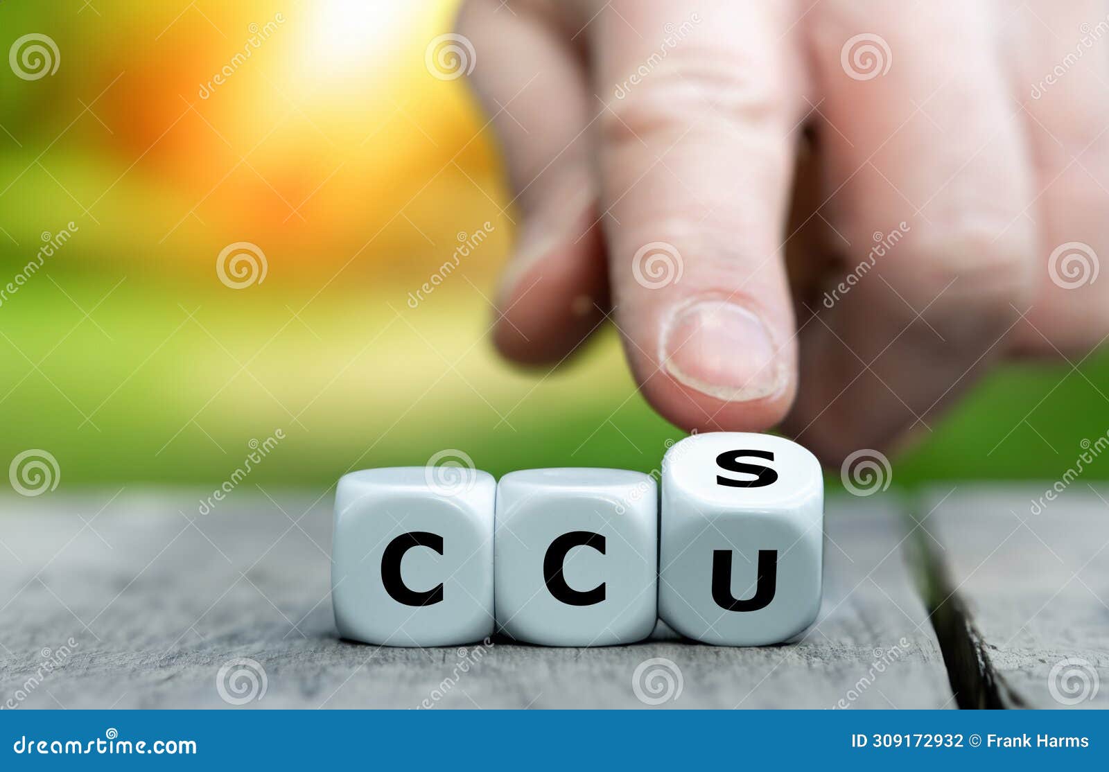 Cubes Form the Expression CCU and CCS Stock Photo - Image of absorption ...