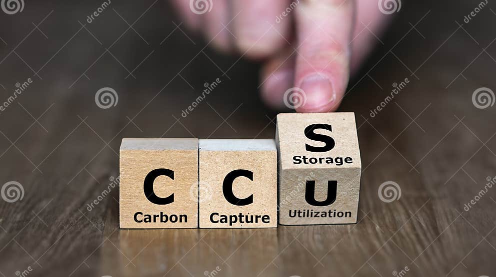 Cubes Form the Expression CCU and CCS Stock Image - Image of utilization, reduction: 309172937