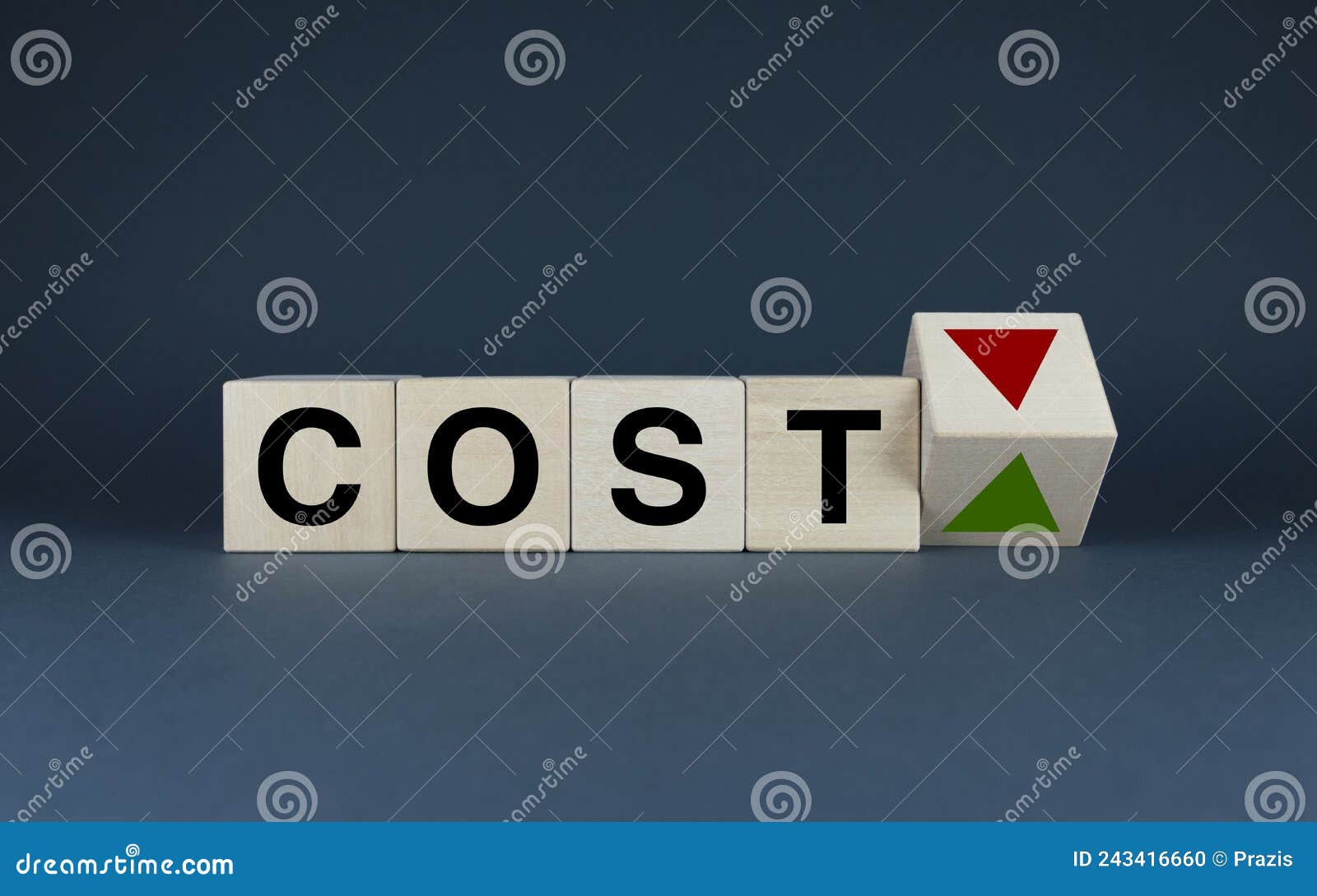 Cubes Form an Expression for Cost Reduction or Increase. Business ...