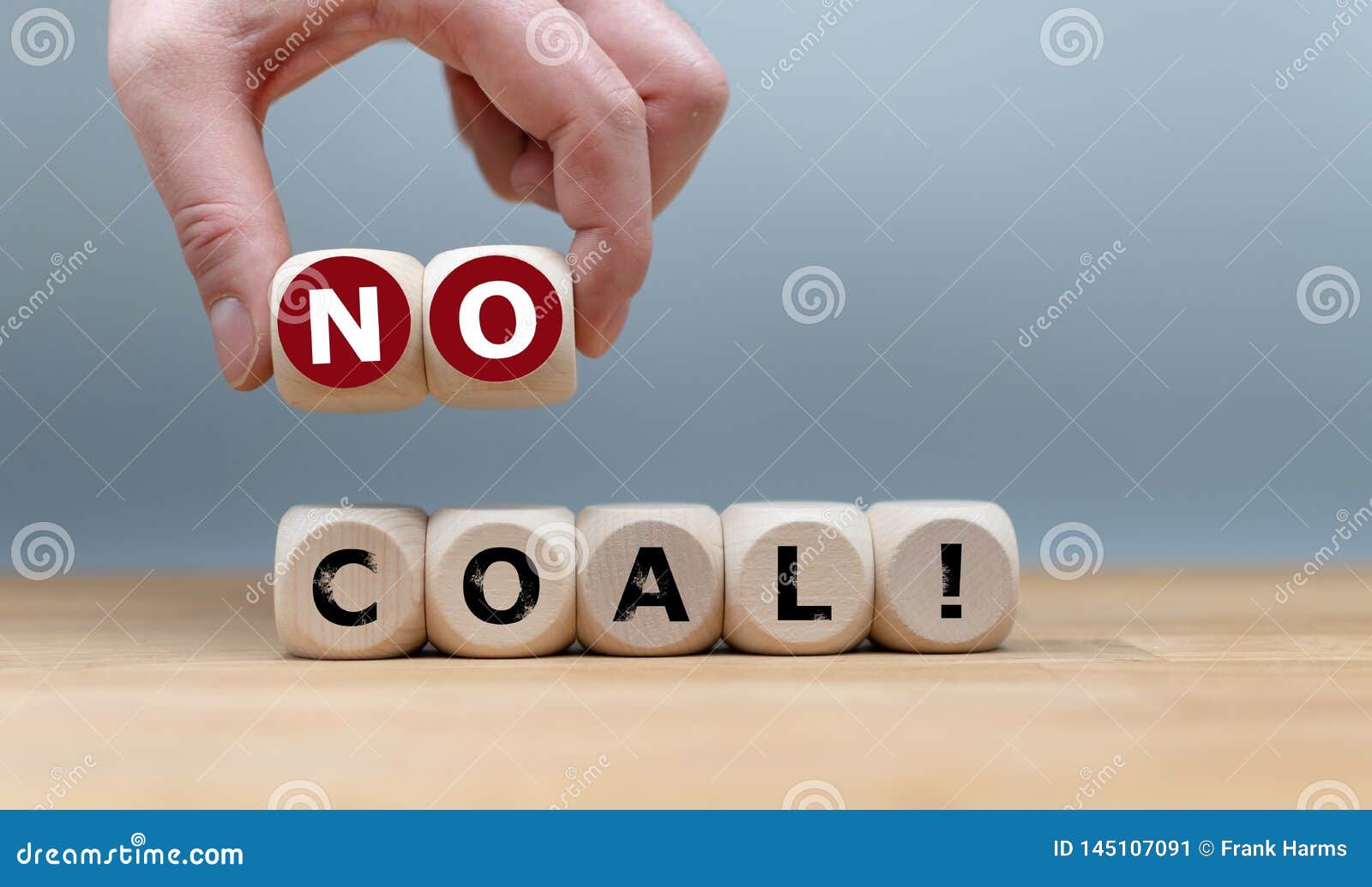 Cubes Form the Expression `NO COAL. Stock Image - Image of fossil ...