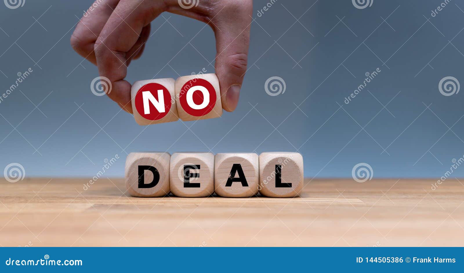 Cubes Form the Words `no Deal`. Stock Photo - Image of grey, disagree ...