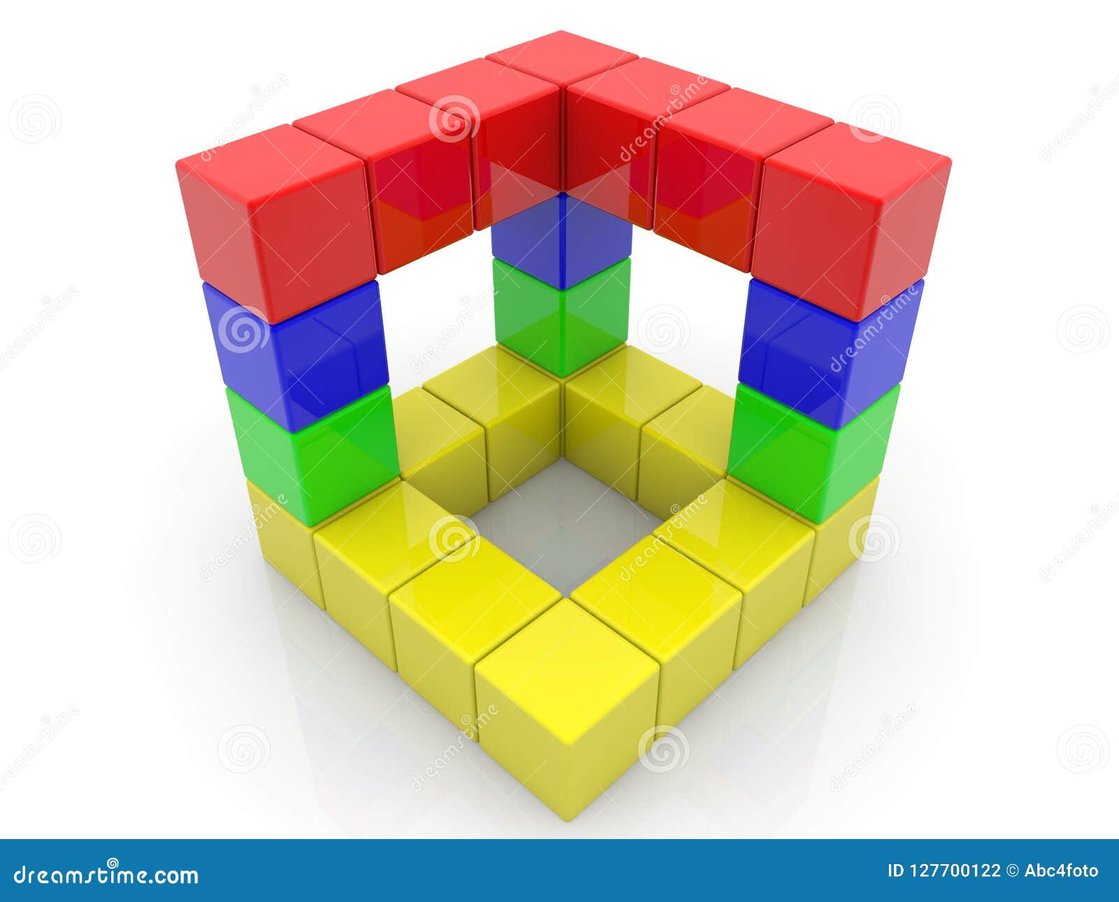 Ice Cubes Frame. Chill Border, Icy Cold Cube And Iced Rectangular Frame ...