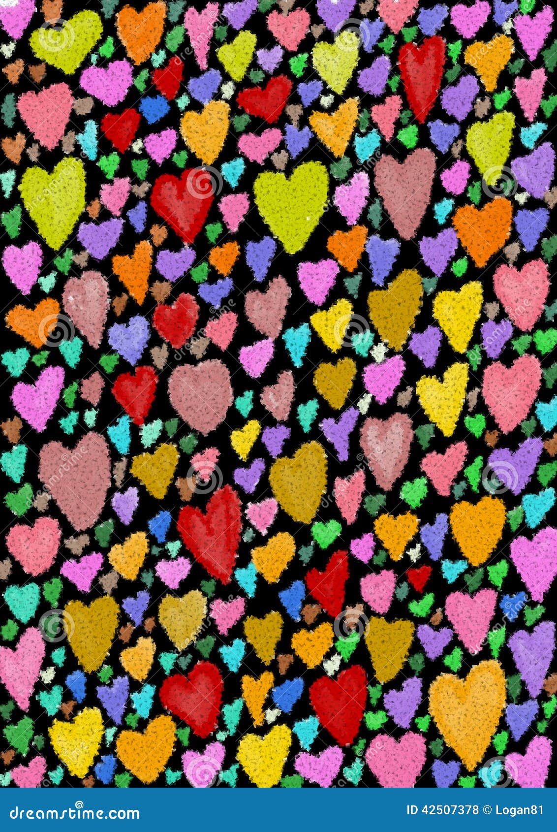 Cubes hearts stock photo. Image of drawing, fantasy, random - 42507378