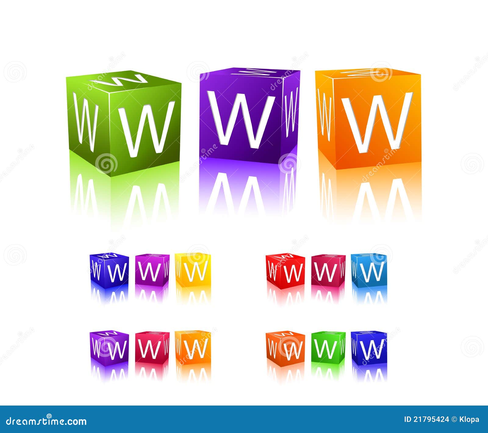 Cubes with letter w stock vector. Illustration of global - 21795424