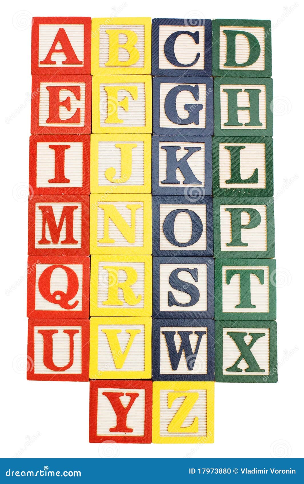 Cubes With Letters Isolated On White Stock Photo - Image of preschool ...