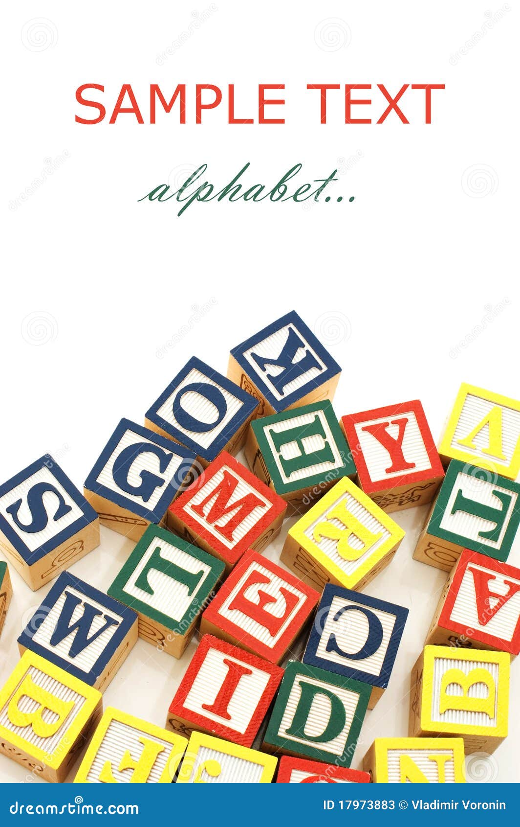 Cubes with Letters Isolated on White Stock Image - Image of block ...