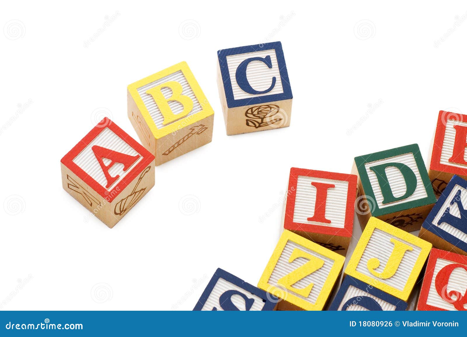 Cubes With Letters Isolated On White Stock Photo - Image of concept ...