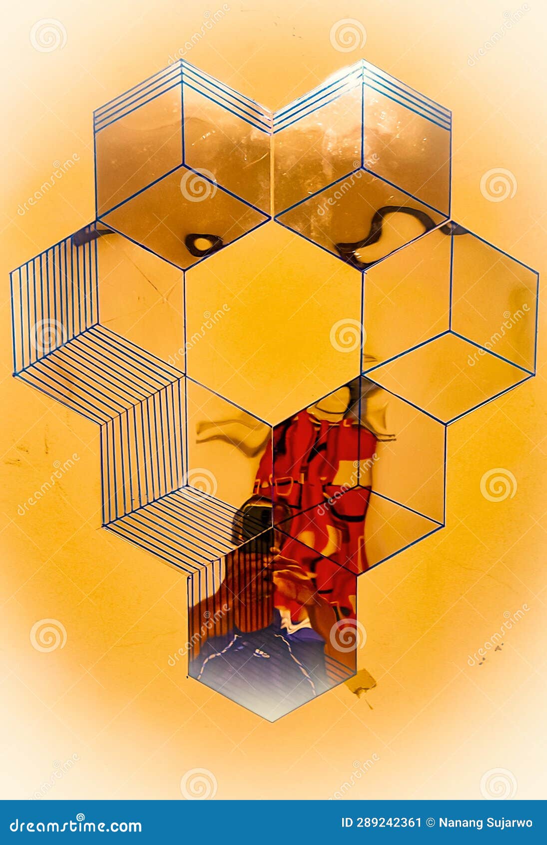 Cubes and lines stock image. Image of dimensional, cubes - 289242361