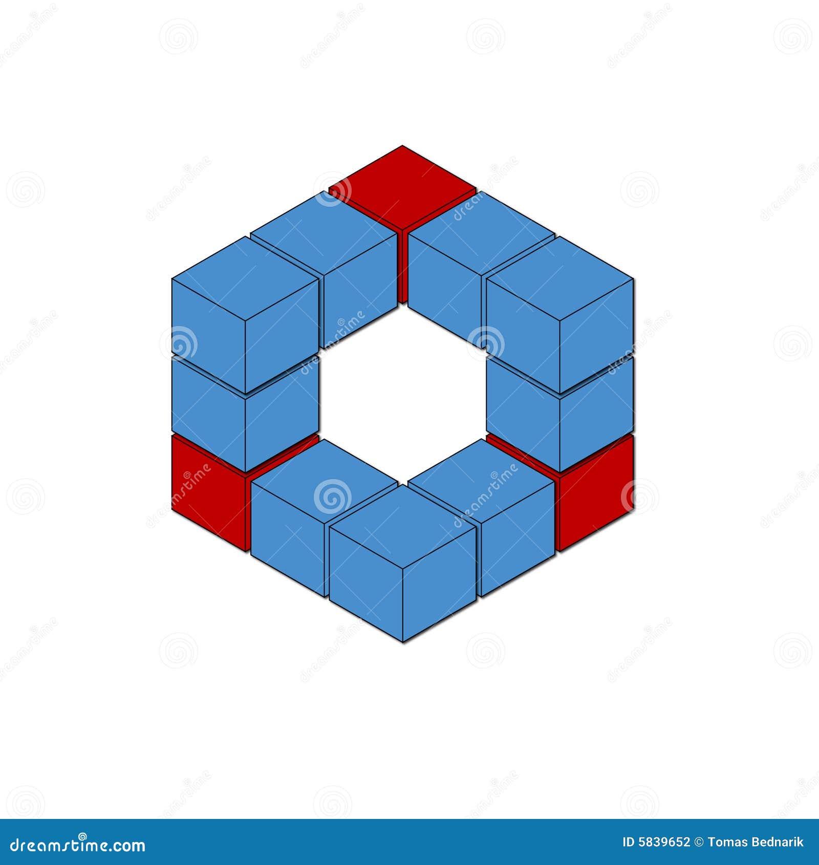 Cubes logo stock vector. Illustration of design, three - 5839652