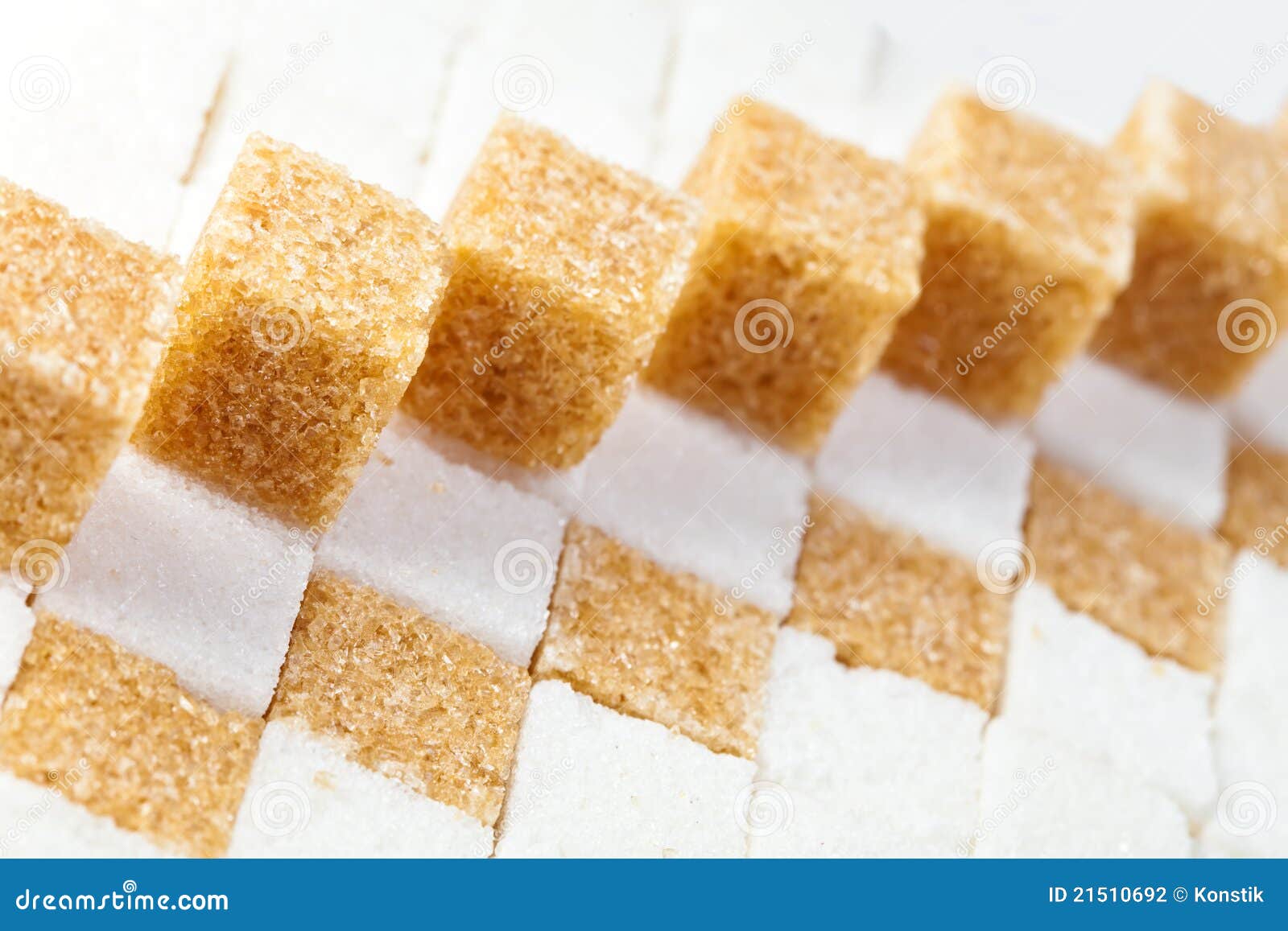 Cubes of Not Refined Reed Sugar Lie Stock Photo - Image of granulated ...