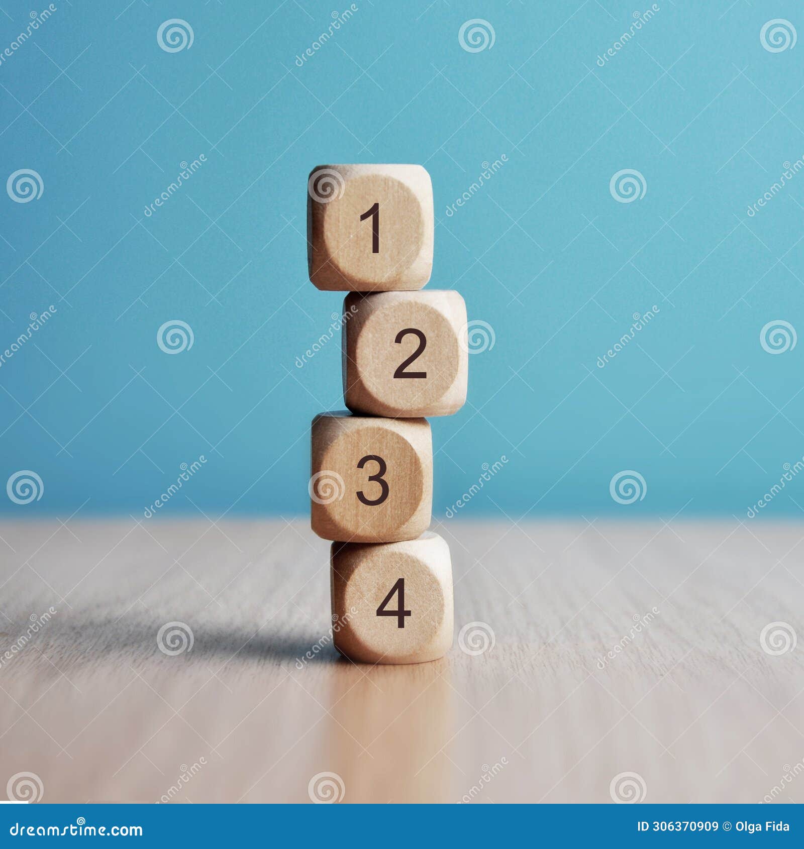 Cubes with Numbers: 1,2,3,4 Stock Image - Image of object, choice ...