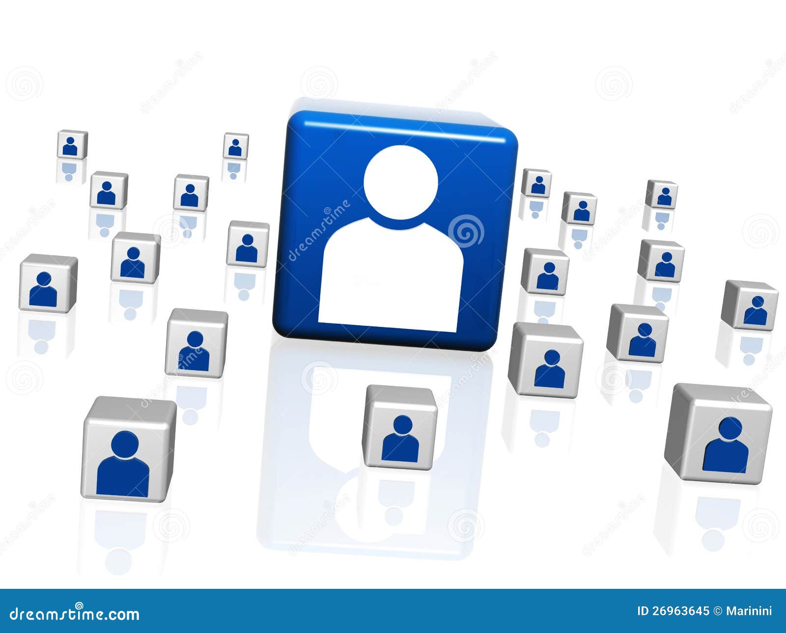 Person Signs In Blue Gearwheels Stock Photography | CartoonDealer.com ...