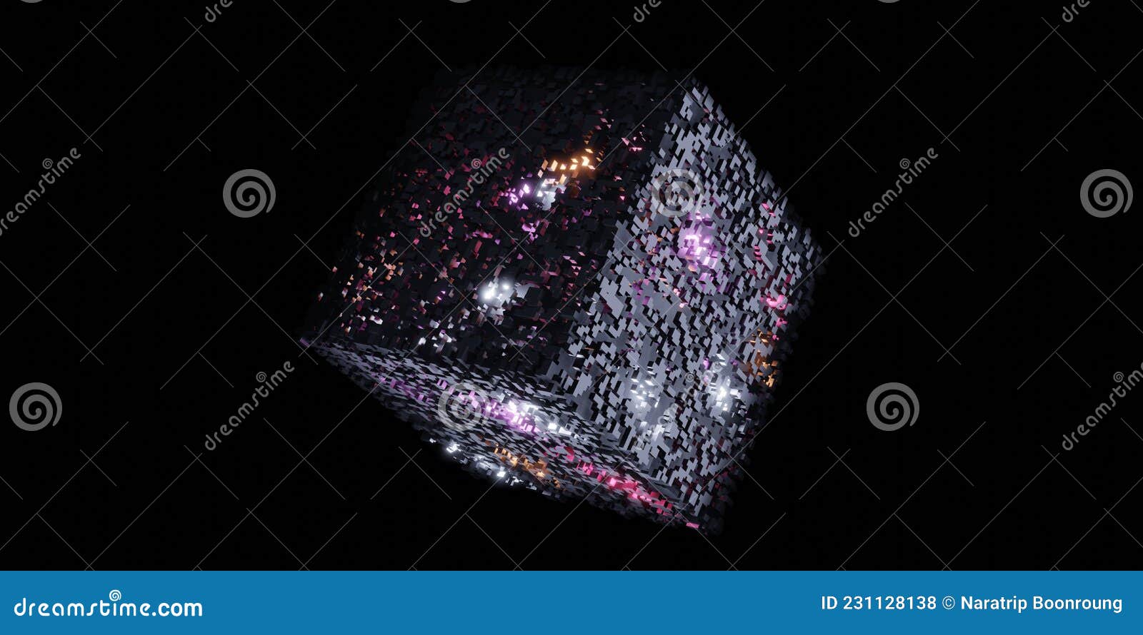 Cubes Pixels Rubik`s Cube Isometric Abstract Geometric Digital Data ...