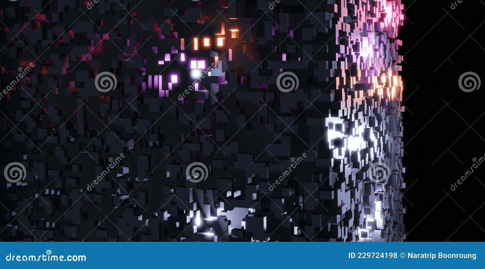 Cubes Pixels Rubik`s Cube Isometric Abstract Geometric Digital Data ...