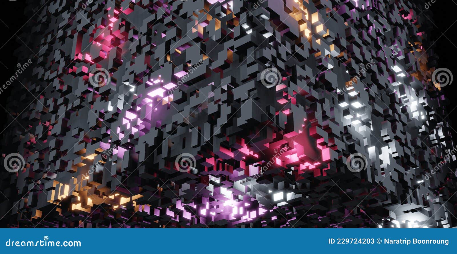 Cubes Pixels Rubik`s Cube Isometric Abstract Geometric Digital Data ...