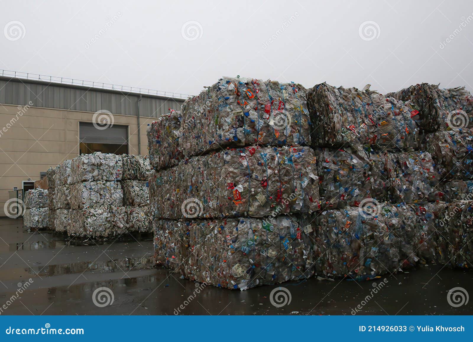 Cubes of Pressed Metal Cans Stock Image - Image of business, waste ...