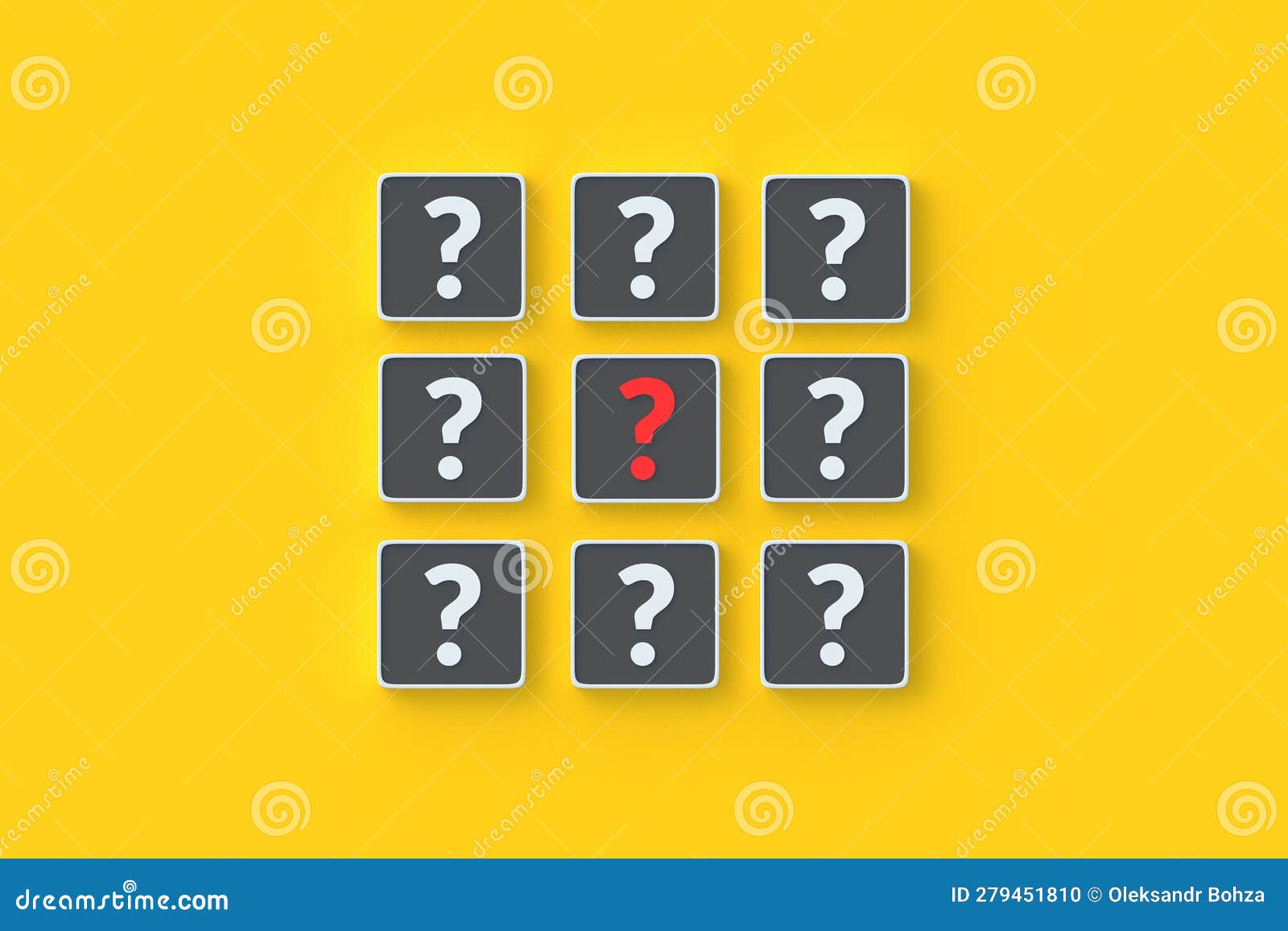 Cubes with Question Symbols. Correct Answer. Incorrect Question. Faq ...