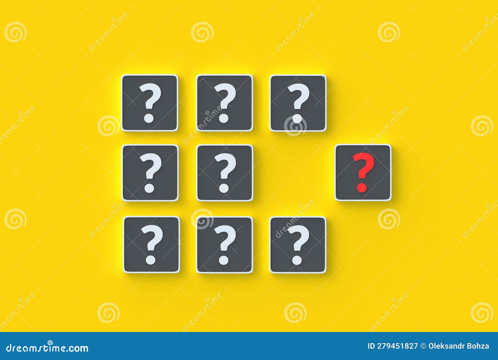 Cubes with Question Symbols. Correct Answer. Incorrect Question. Faq ...