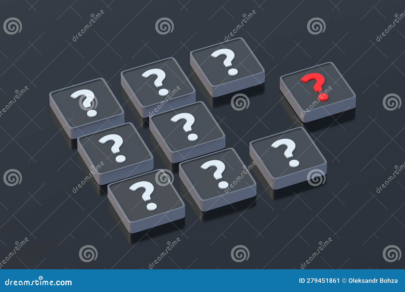 Cubes with Question Symbols. Correct Answer. Incorrect Question. Faq ...