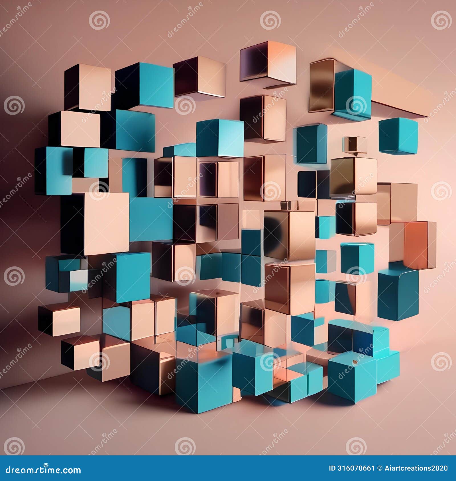 Cubes and Rectangles Morphing and Transforming into Different Shapes, Suggesting Constant ...