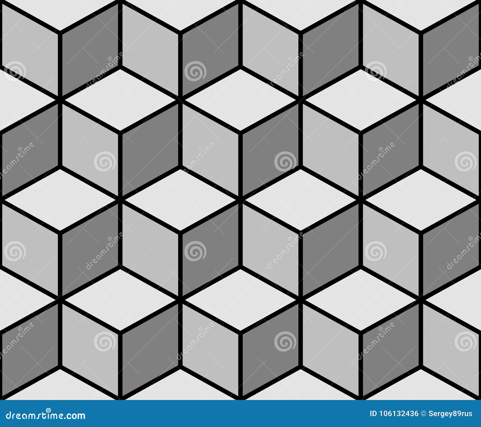 Cubes seamless background. stock vector. Illustration of geometric ...