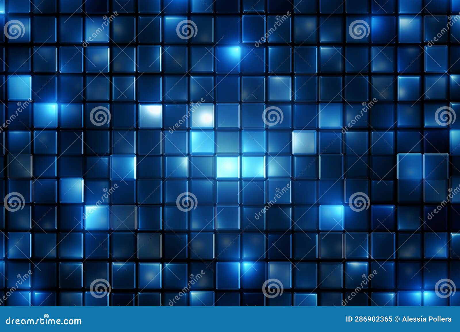 Cubes Shape Background, Neon Lights Stock Illustration - Illustration ...