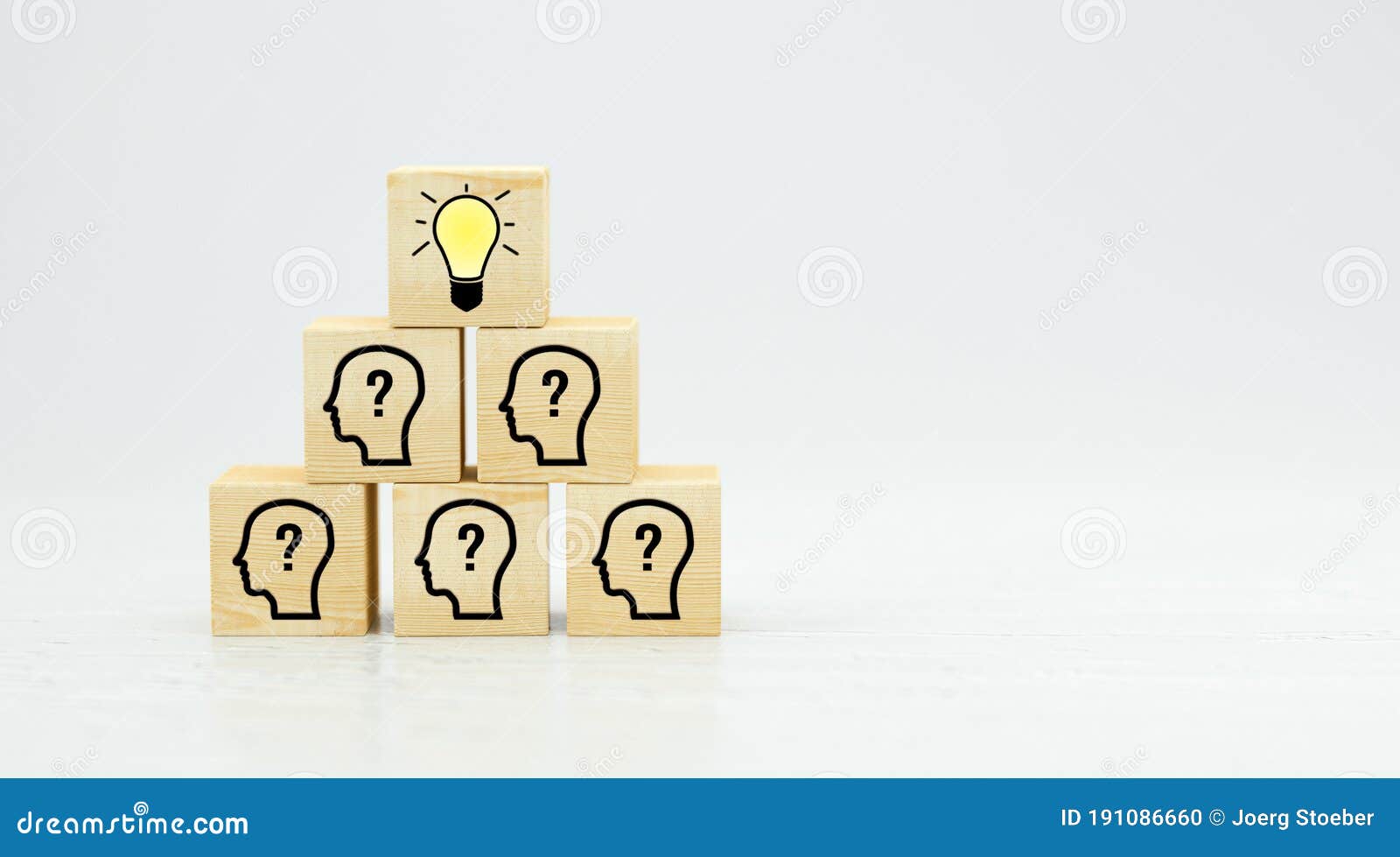 Cubes Showing a Brainstorming Session - 3d Illustration Stock Photo ...