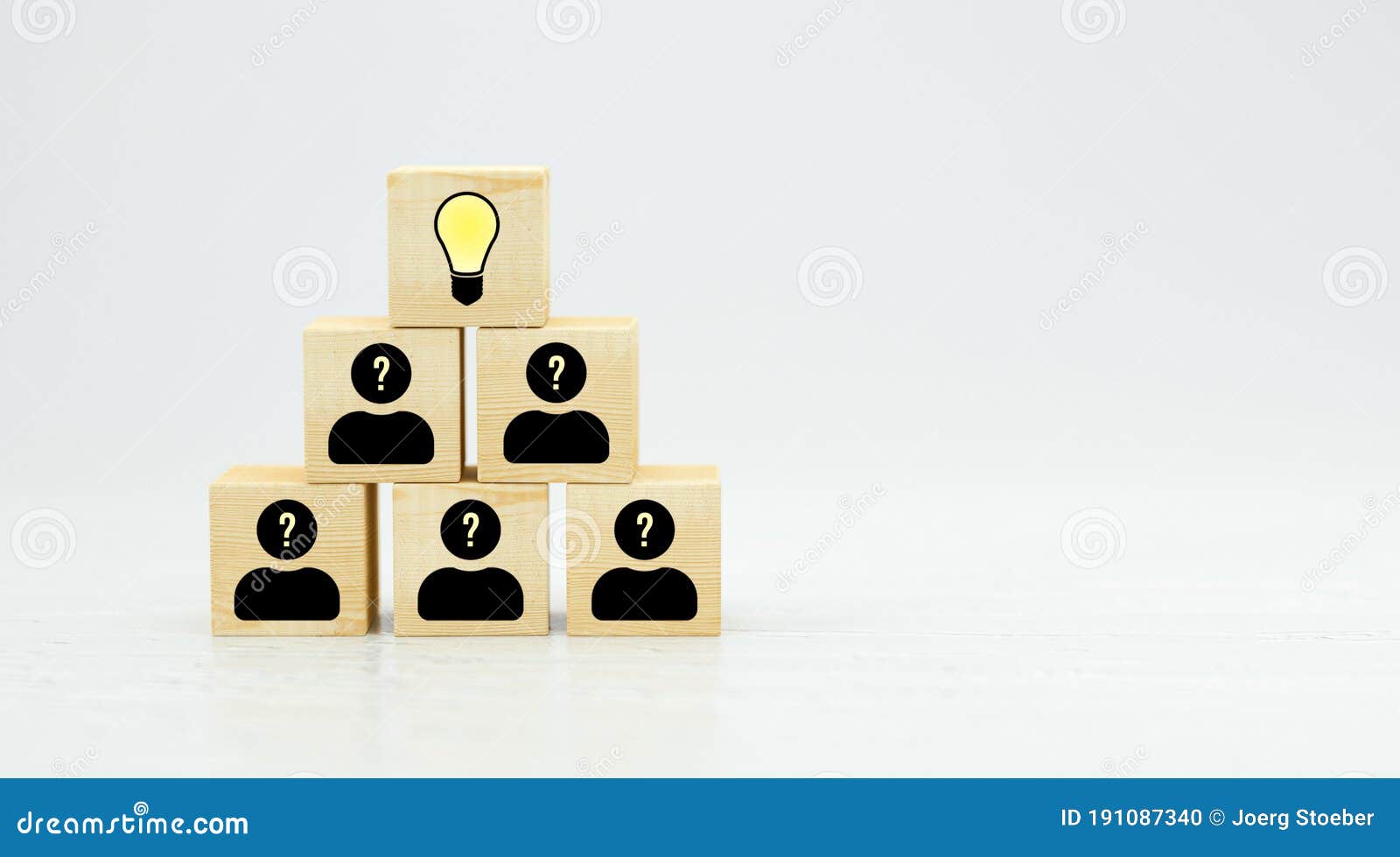 Cubes Showing a Brainstorming Session - 3d Illustration Stock ...