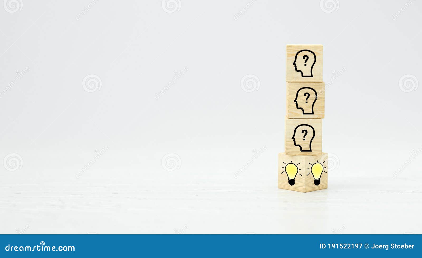 Cubes Showing a Brainstorming Session - 3d Illustration Stock Image ...