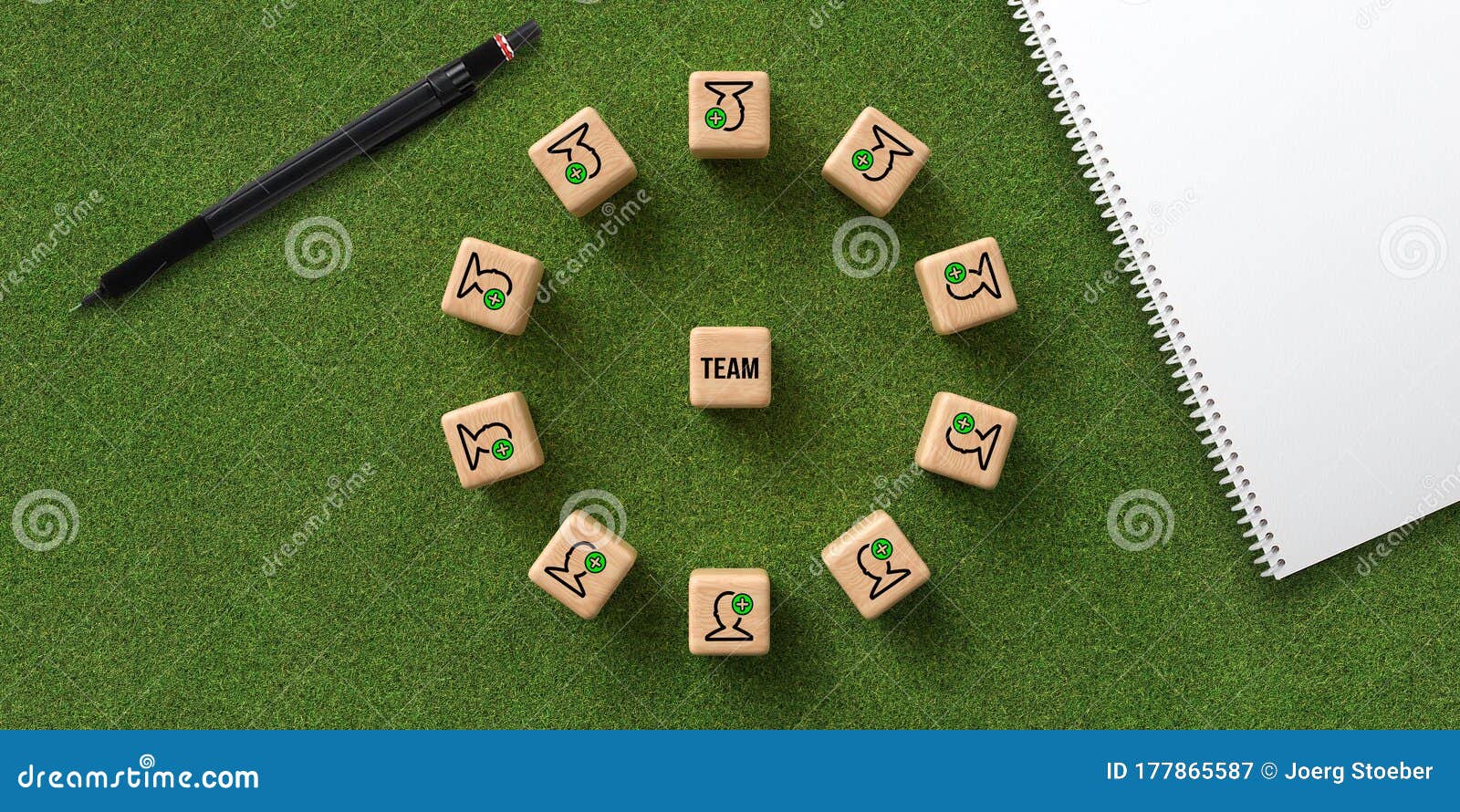 Cubes Showing a Brainstorming Session Stock Image - Image of ...