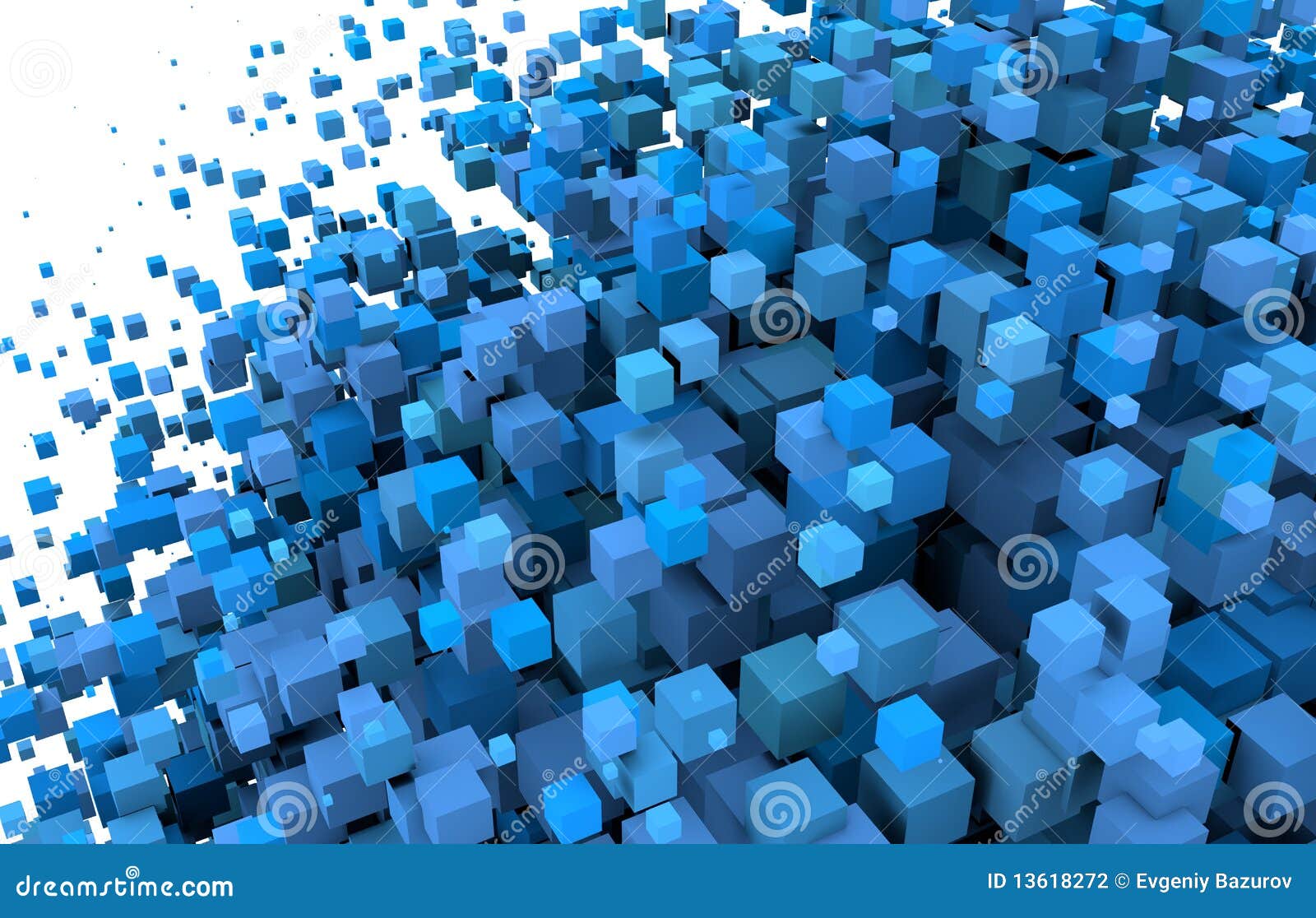 Cubes sphere stock illustration. Illustration of blue - 13618272