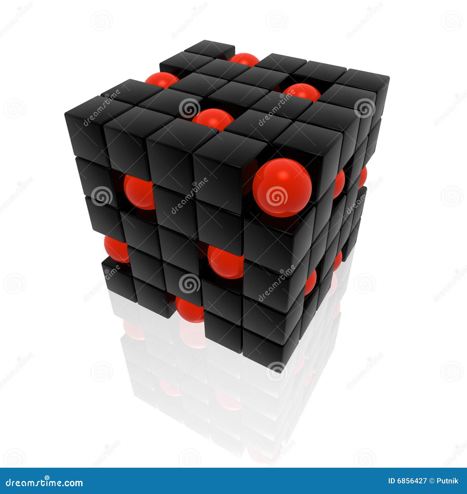Cubes and sphere stock illustration. Illustration of shape - 6856427