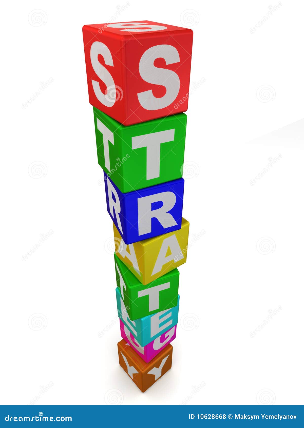 Cubes. Strategy stock illustration. Illustration of puzzle - 10628668