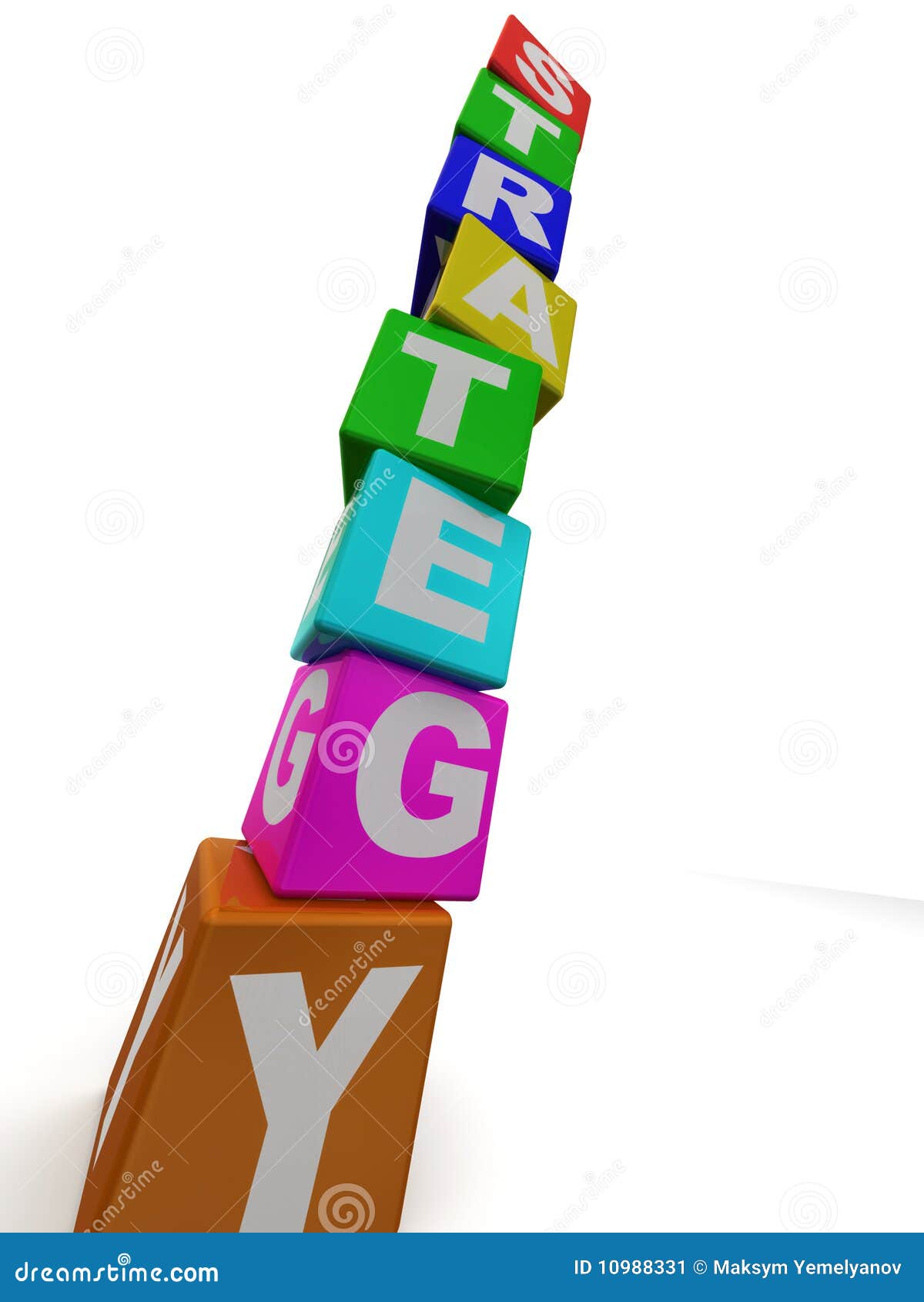 Cubes. Strategy stock illustration. Illustration of progress - 10988331