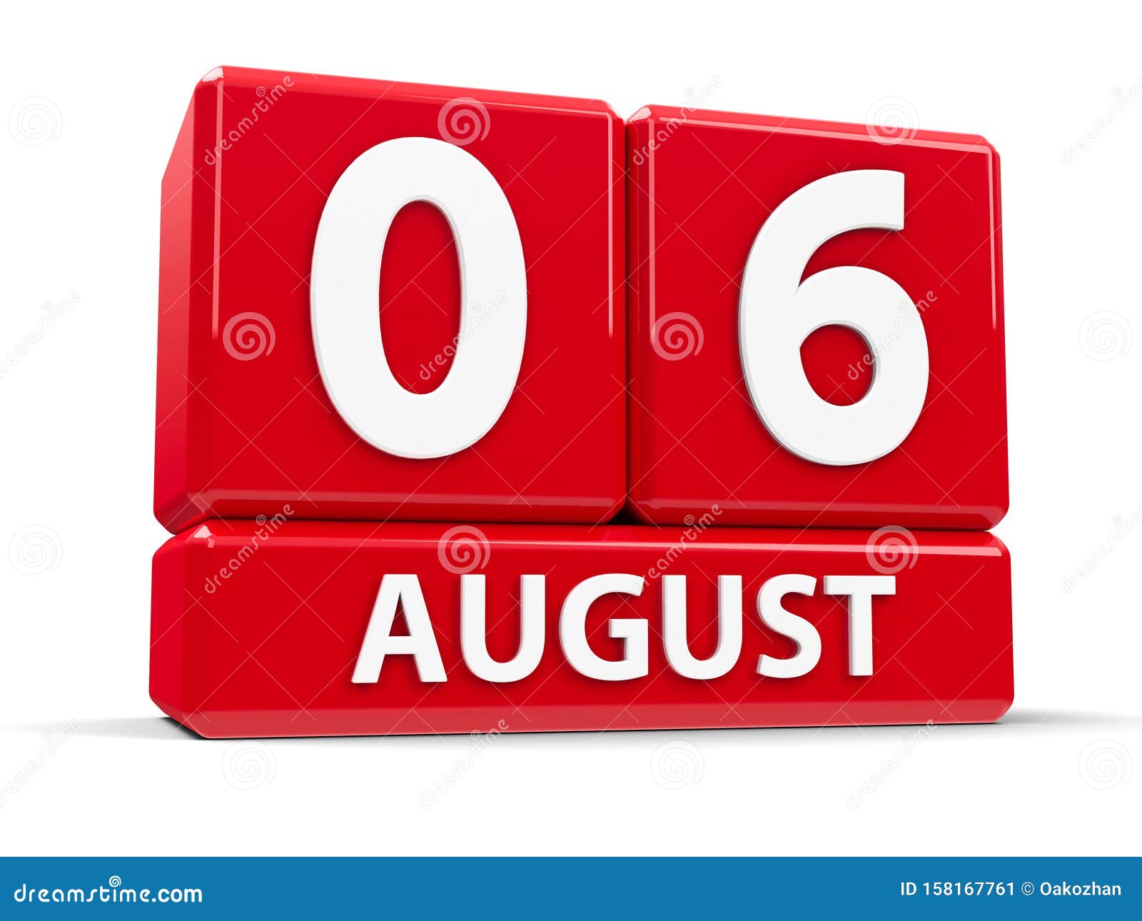 Cubes 6th August stock illustration. Illustration of organiser - 158167761